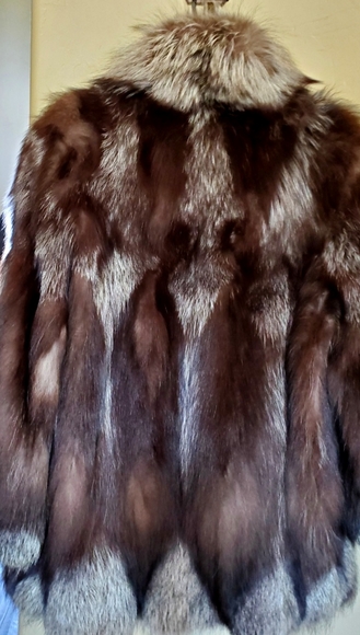 Atlanta Furs | Jackets & Coats | Plush Silver Fox Coat Stroller ...
